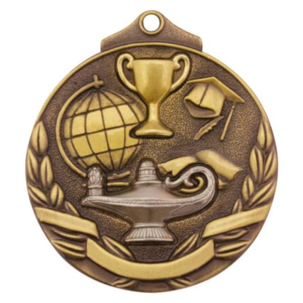Academic Two Tone Medal - Custom Made Stamps
